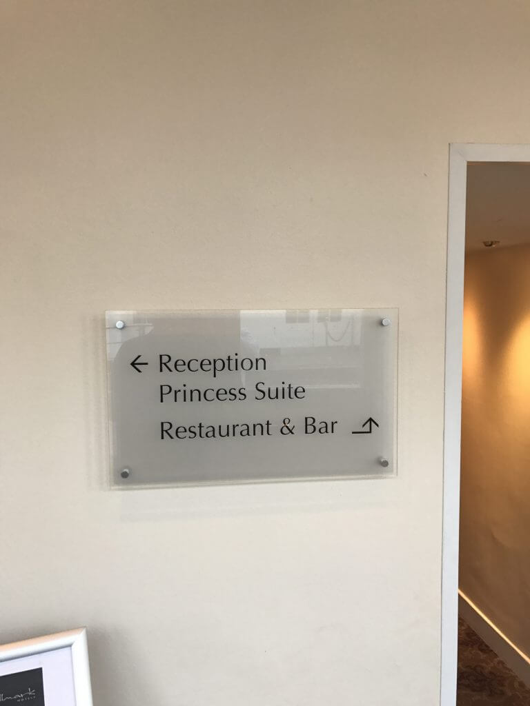 Acrylic Directional Sign - Taylor & Pickles