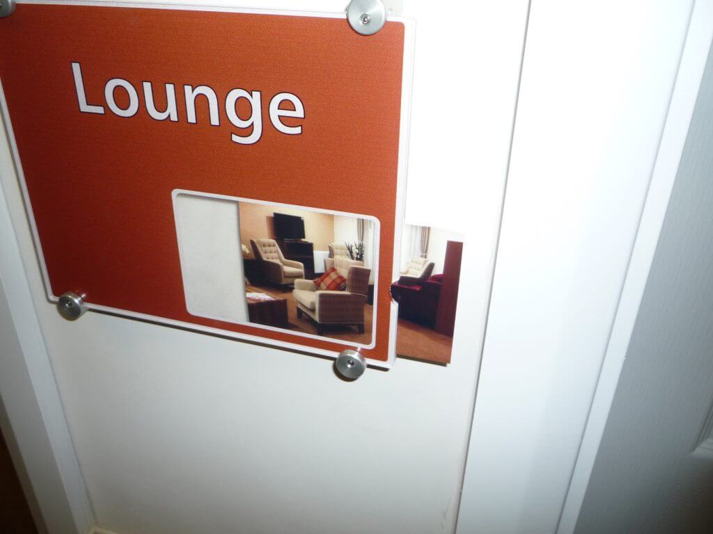 Dementia Signage Lounge - Taylor & Pickles