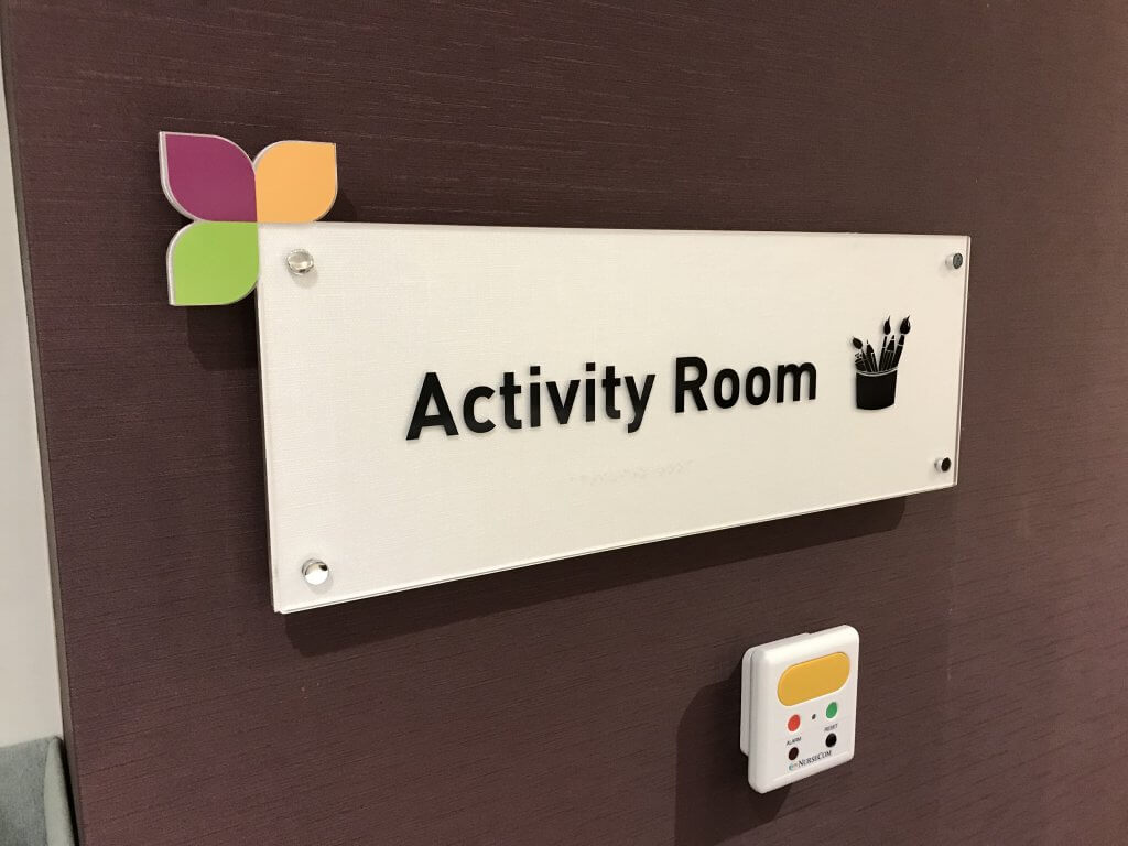 Dementia activity room sign - Taylor & Pickles